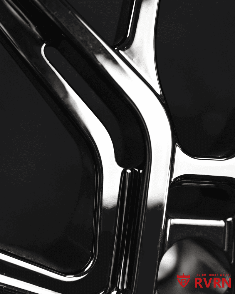 1970 Chevy Pickup Black Deep Dish 22" Forged Wheels