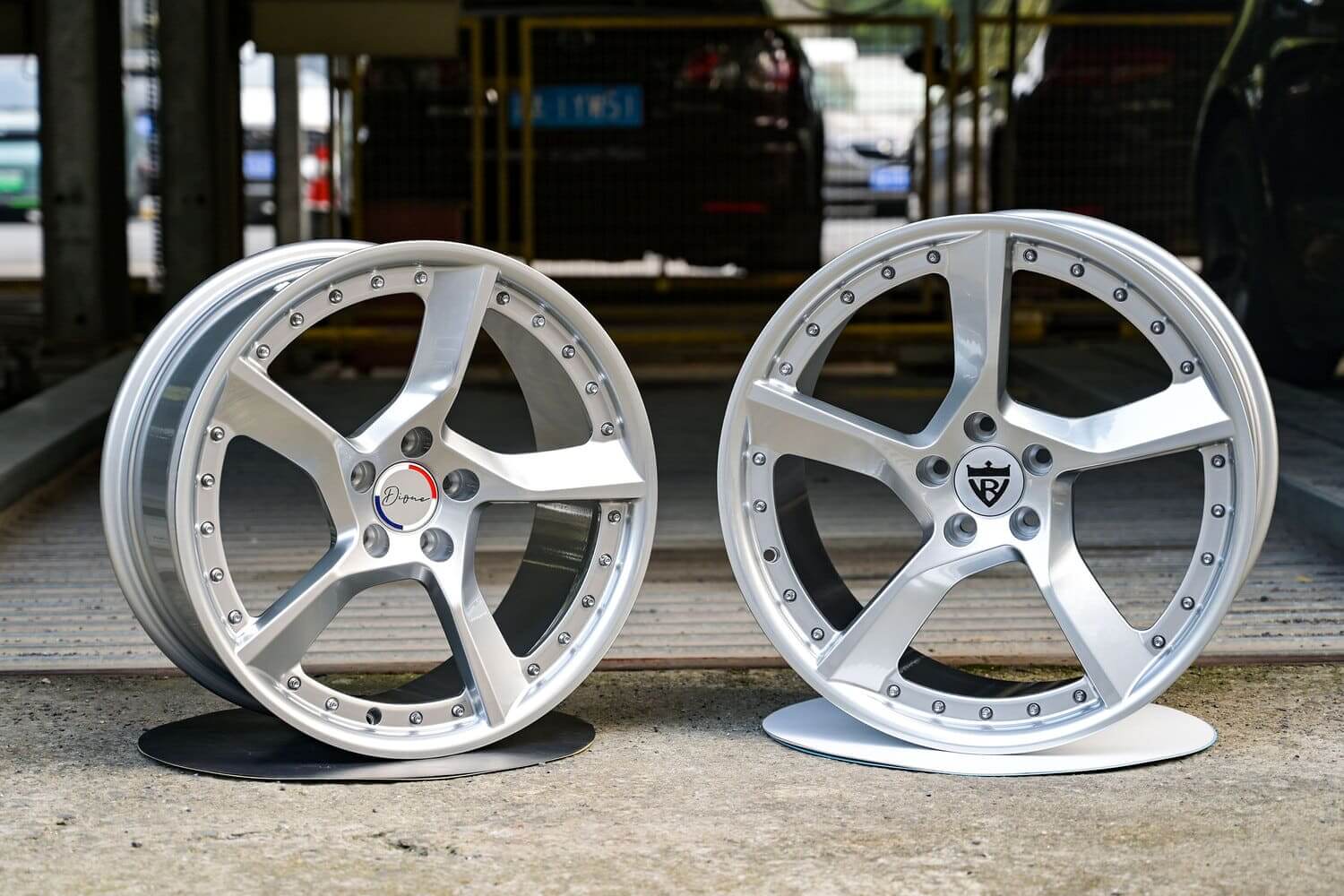 Custom Gloss Silver Ferrari Testarossa Wheels | RV-MF01