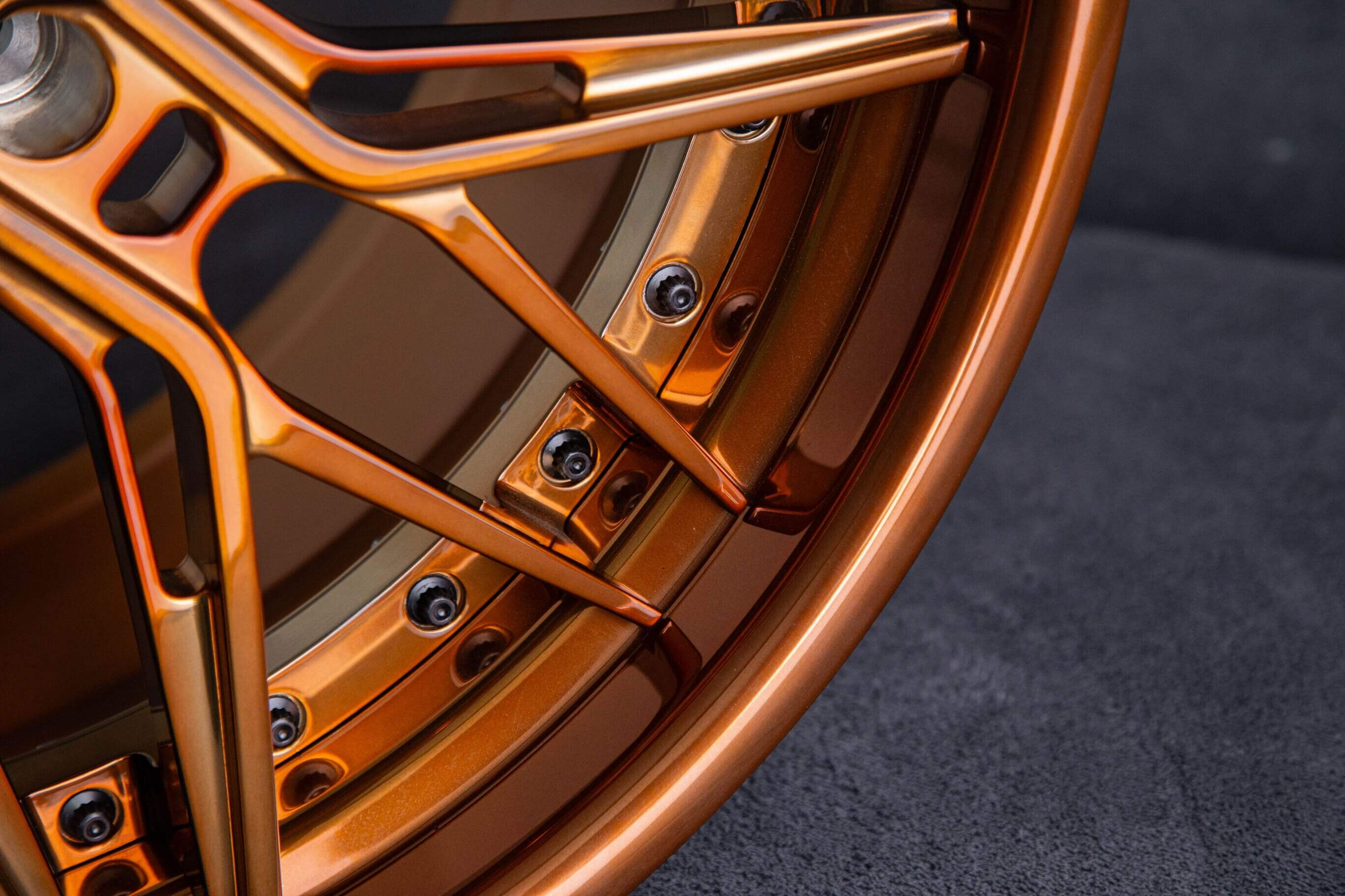 2008 C6 Corvette Custom Deep Dish 19" & 21" Bronze Wheels