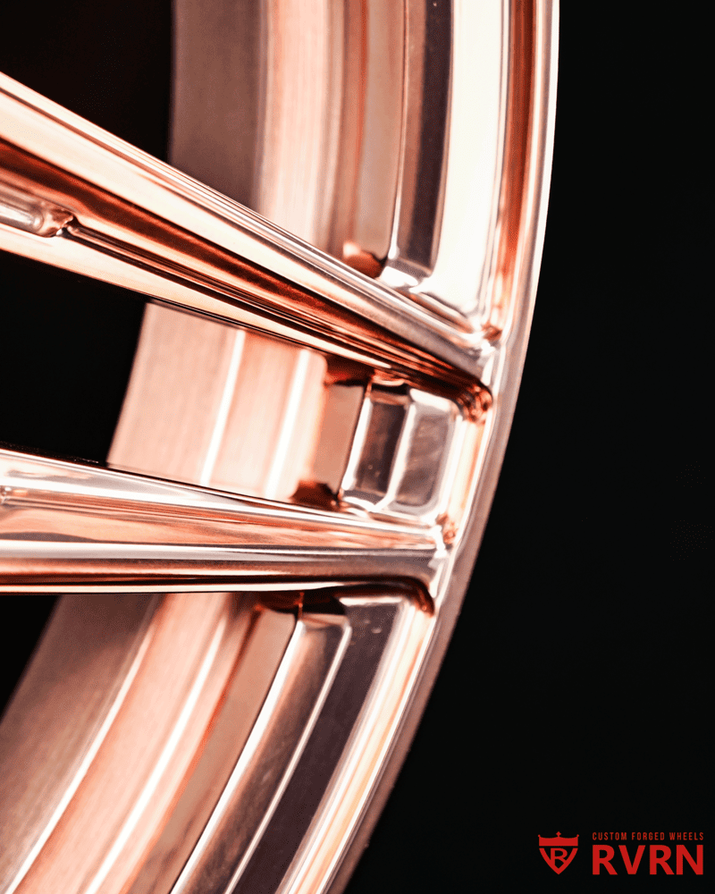 C7 Z06 Rose Gold Wheels | Custom Forged by RVRN Wheels – RVRN WHEELS