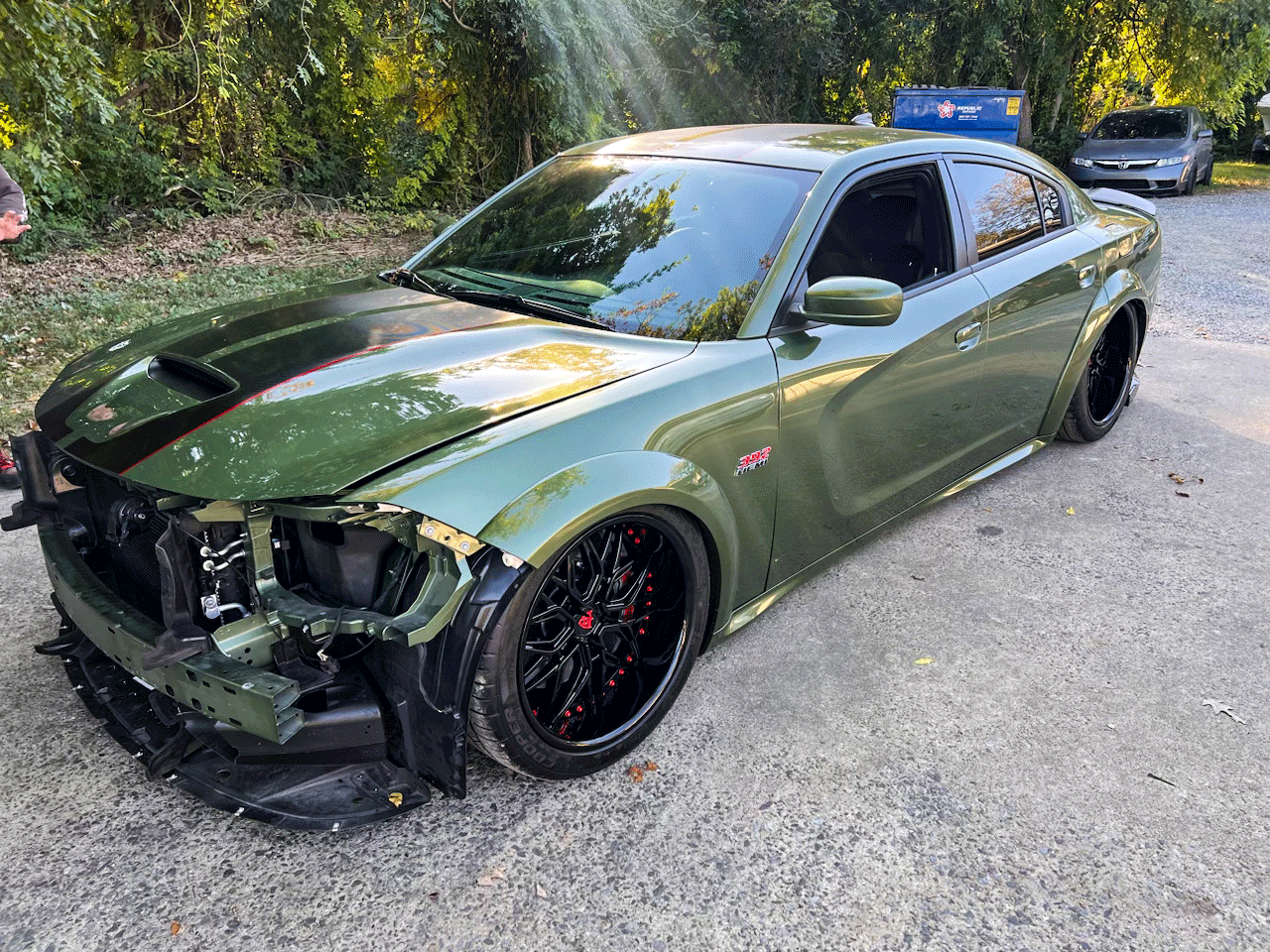 Custom 2020 Dodge Charger Black Wheels: RV-T081 Deep Lip