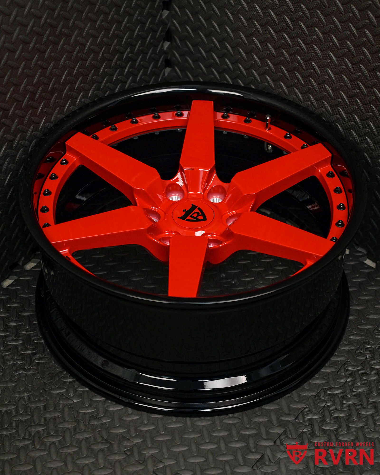 2022 Ram TRX Forged Wheels | Deep Dish Black & Red Rims – RVRN WHEELS