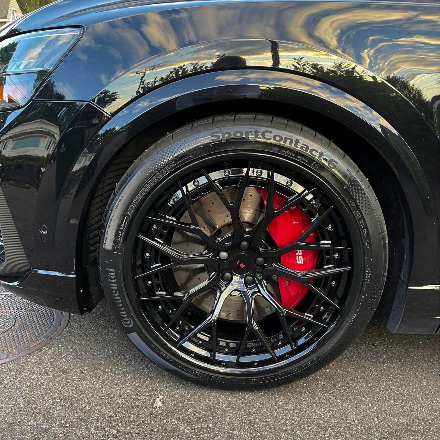 23" Gloss Black 2022 Audi RSQ8 Forged Wheels – Concave Style – RVRN WHEELS