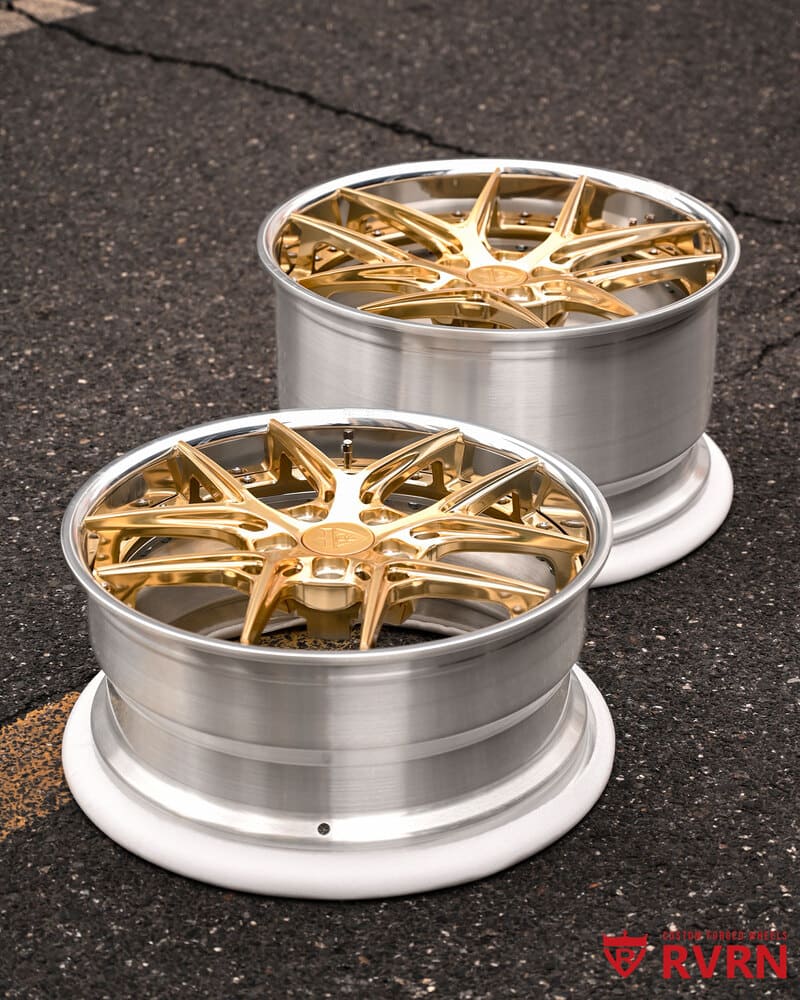 2020 C8 Corvette Deep Dish Forged Wheels in Gold & Chrome – RVRN WHEELS