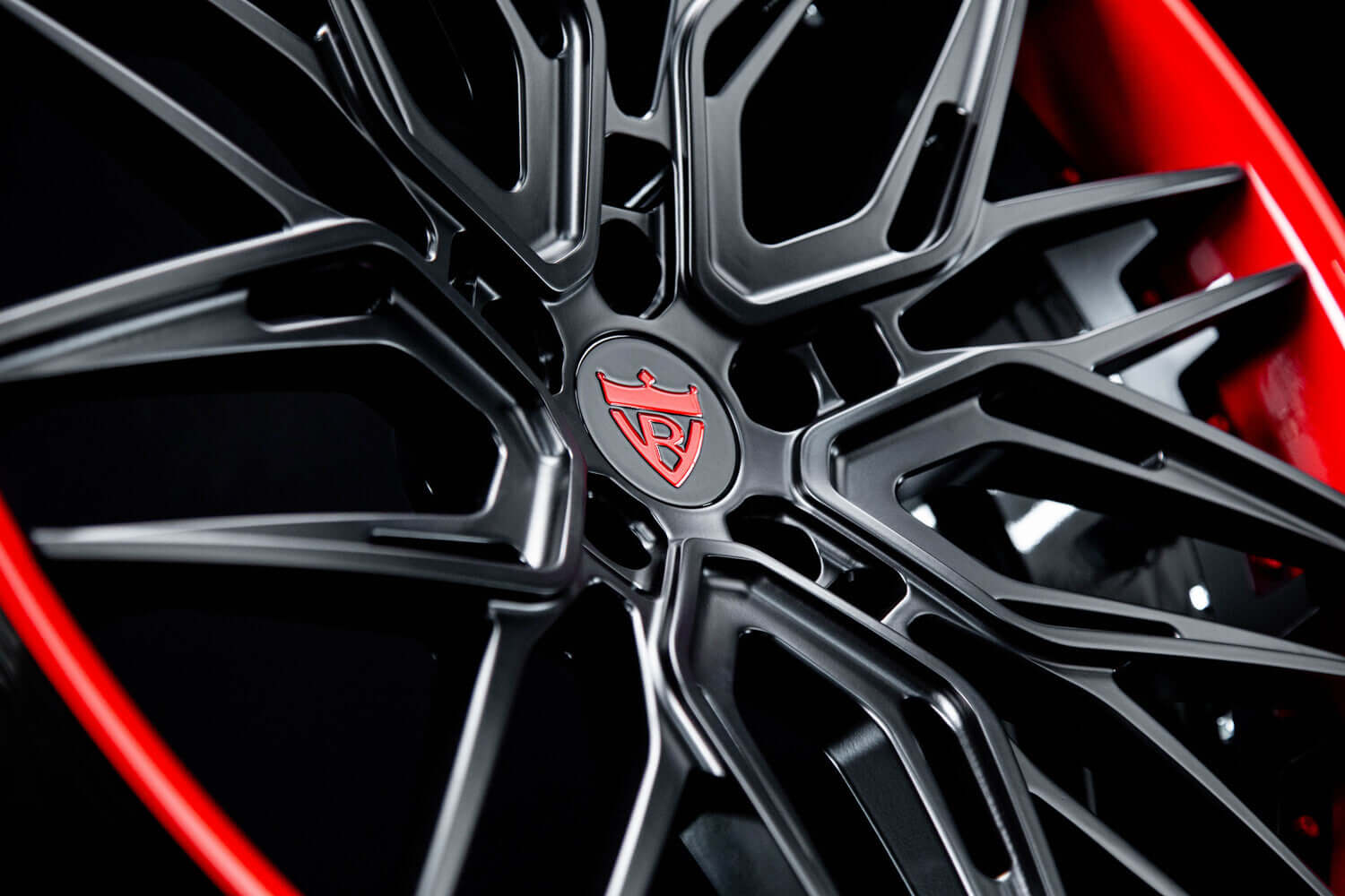 BMW XM Wheels: Custom RV-T081 24" Red & Black Rims