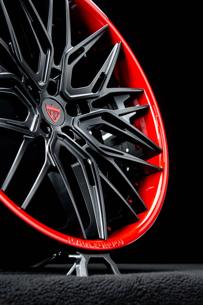BMW XM Wheels: Custom RV-T081 24" Red & Black Rims