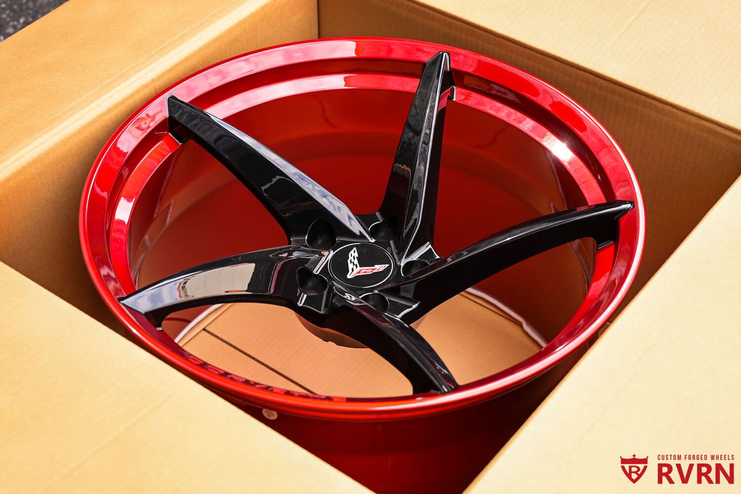 Black Cherry Wheels: Corvette C8 Z06 RV-MC35 Forged