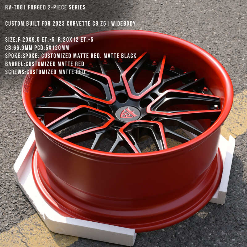 Corvette C8 Z51 Wideboby Custom Wheels&Rims: Deep Dish RVRN RV-T081 Series