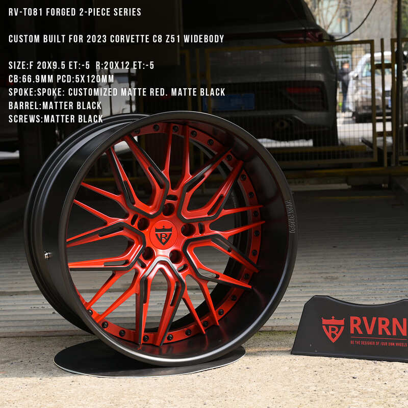 Corvette C8 Z51 Wideboby Custom Wheels&Rims: Deep Dish RVRN RV-T081 Series