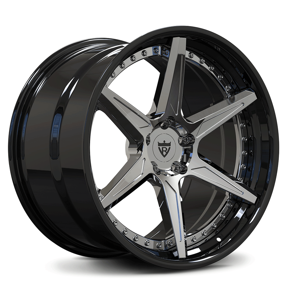 Custom Forged Chrome Concave Wheels for C8 Corvette: RV-DC19