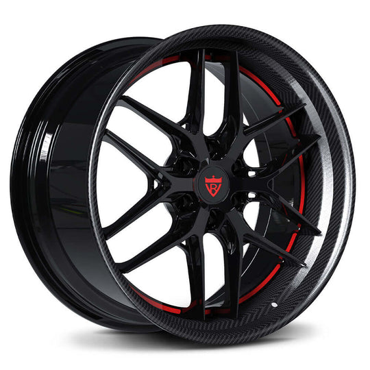 Custom Red & Black Forged Wheels & Rims | RVRN Forged – RVRN WHEELS