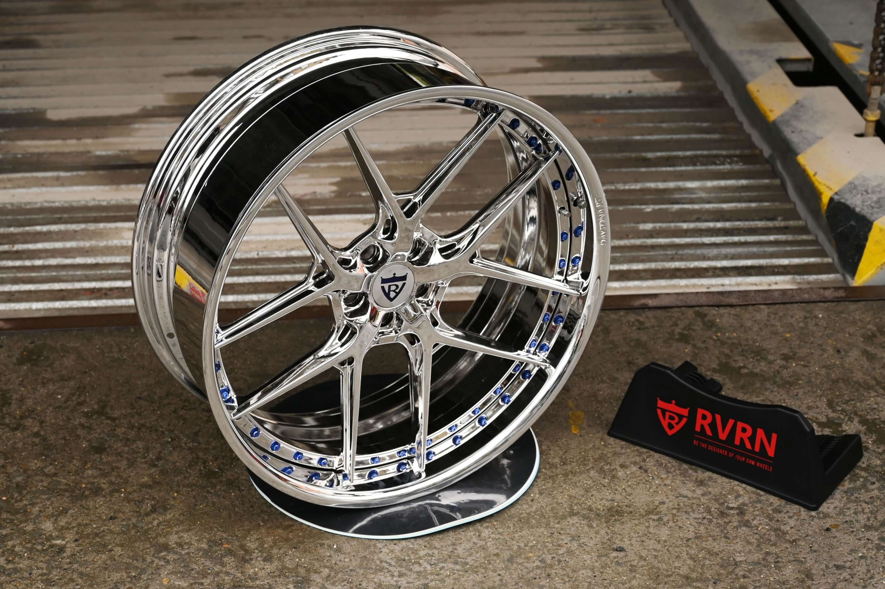 Dodge Charger Custom Deep Dish Chrome Wheels-DR08D Series