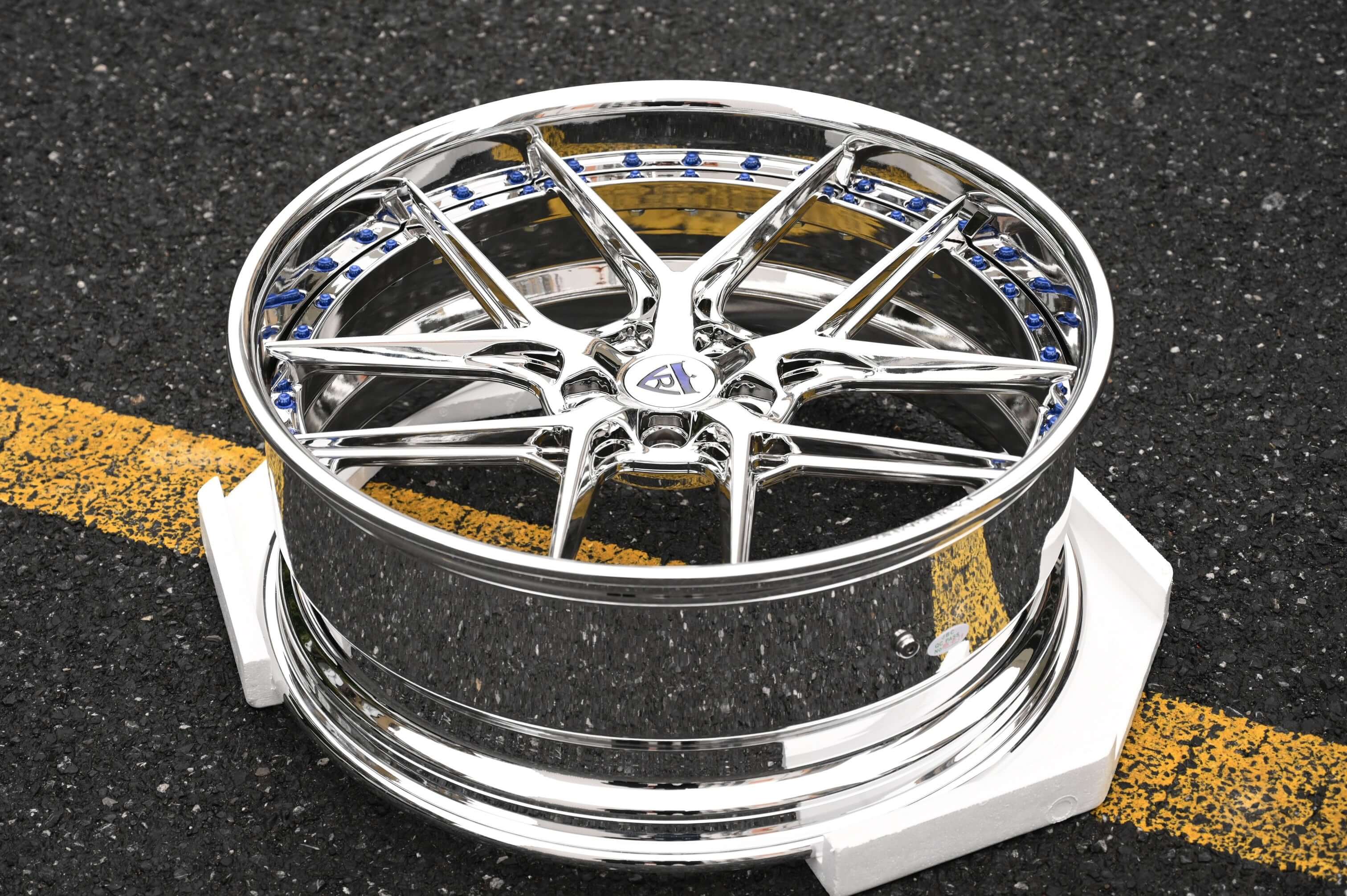 Dodge Charger Custom Deep Dish Chrome Wheels-DR08D Series