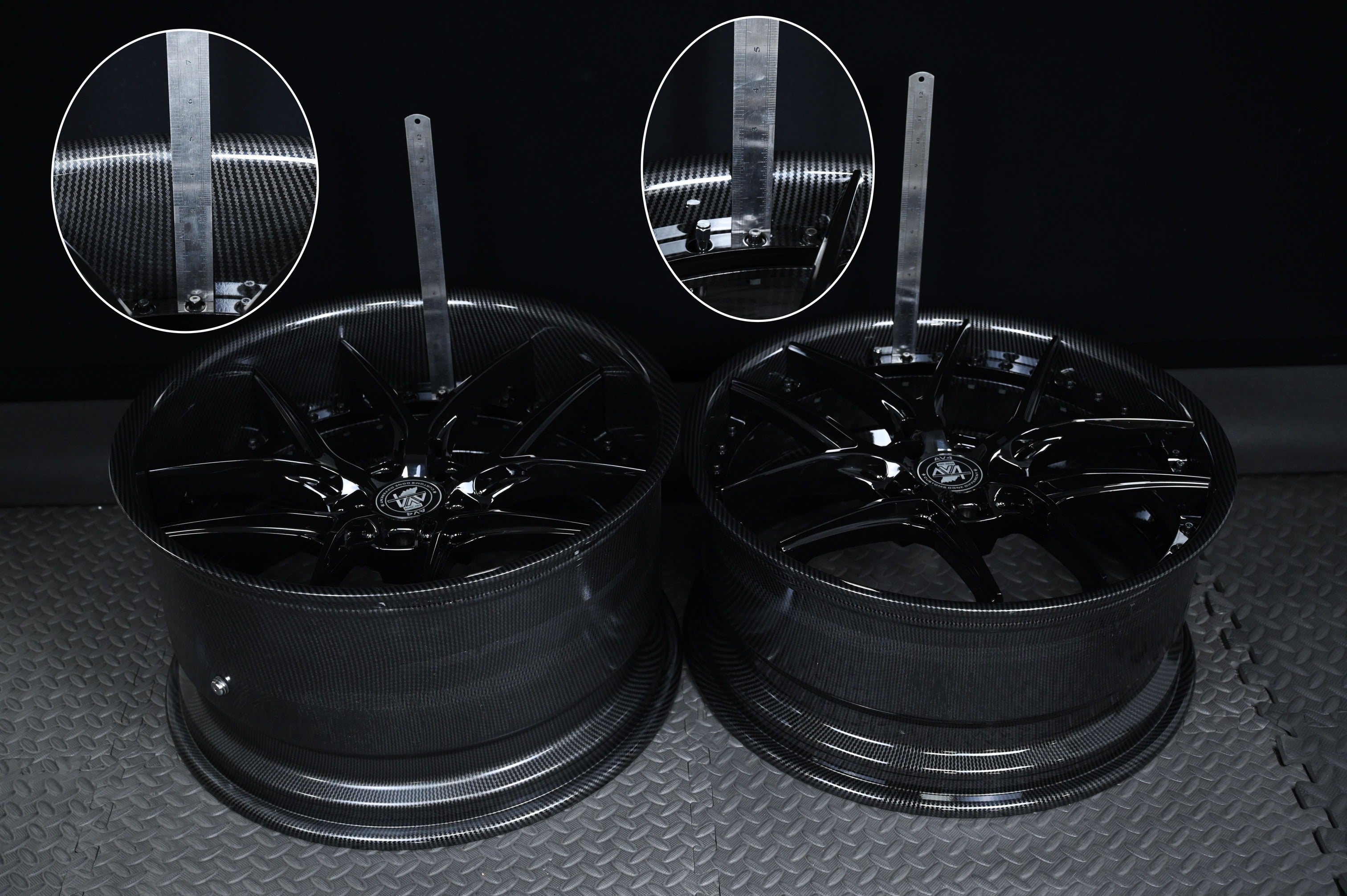 Dodge Challenger Aftermarket Carbon Fiber Dip Deep Dish Wheels& Rims-RV ...