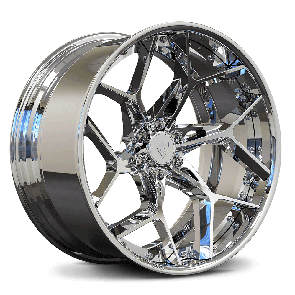 Custom Forged Concave Chrome Wheels: RV-DV03 6 Lug for Truck