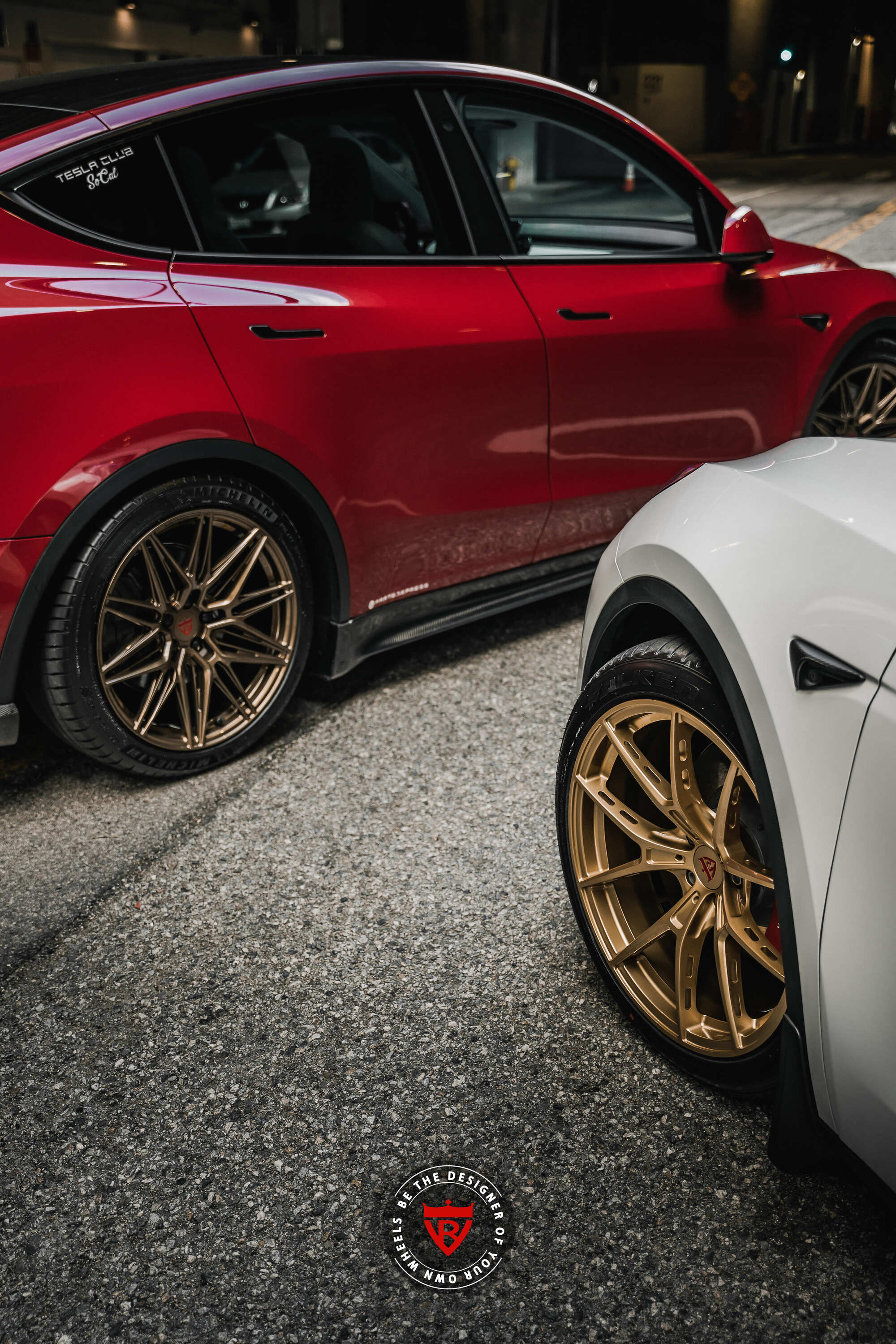 Custom Deep Dish Forged 2-Piece Wheels: RV-T081 | Rose Gold Rims