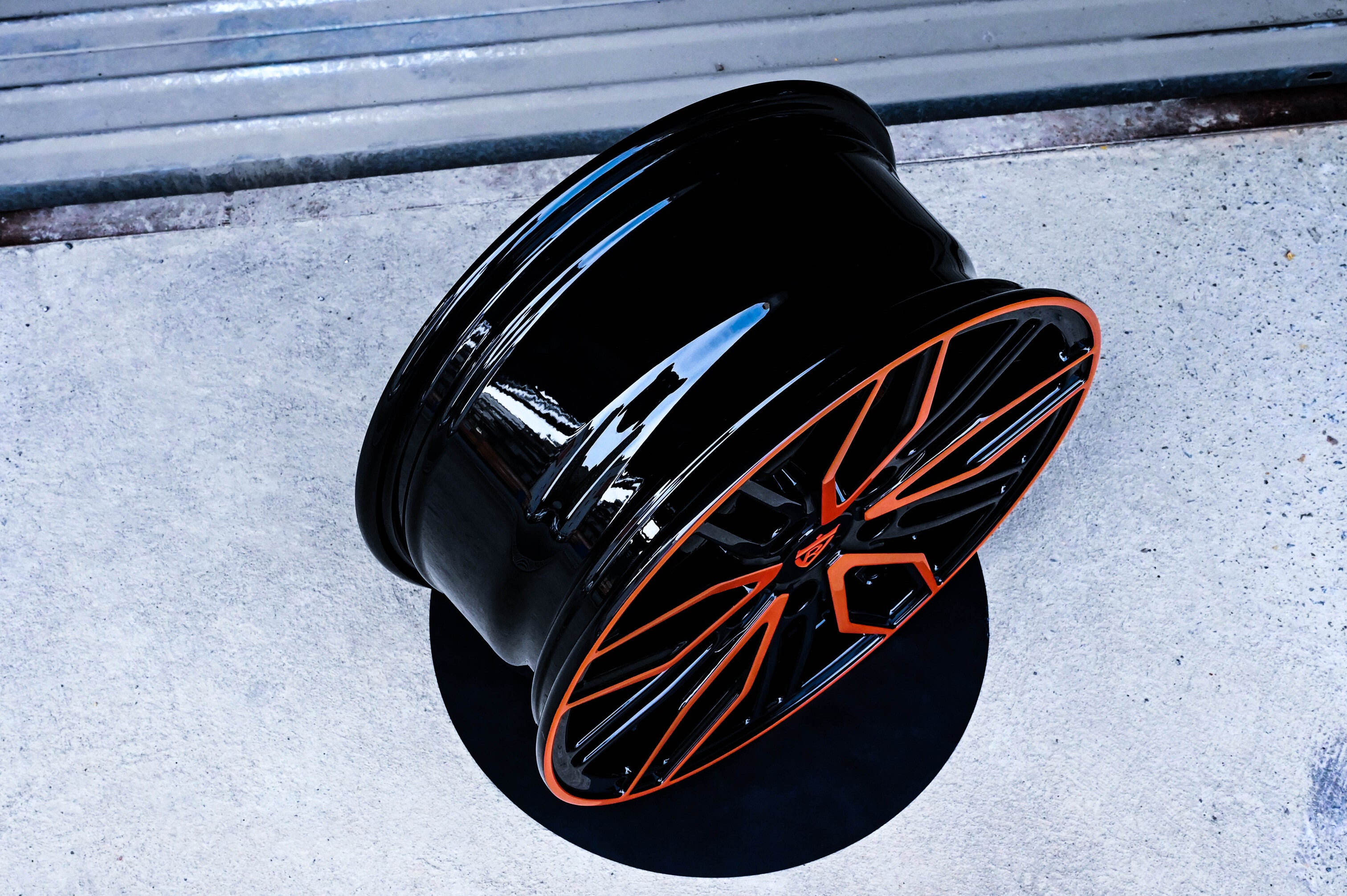 Jeep Gladiator Custom Forged Orange Monoblock Wheels