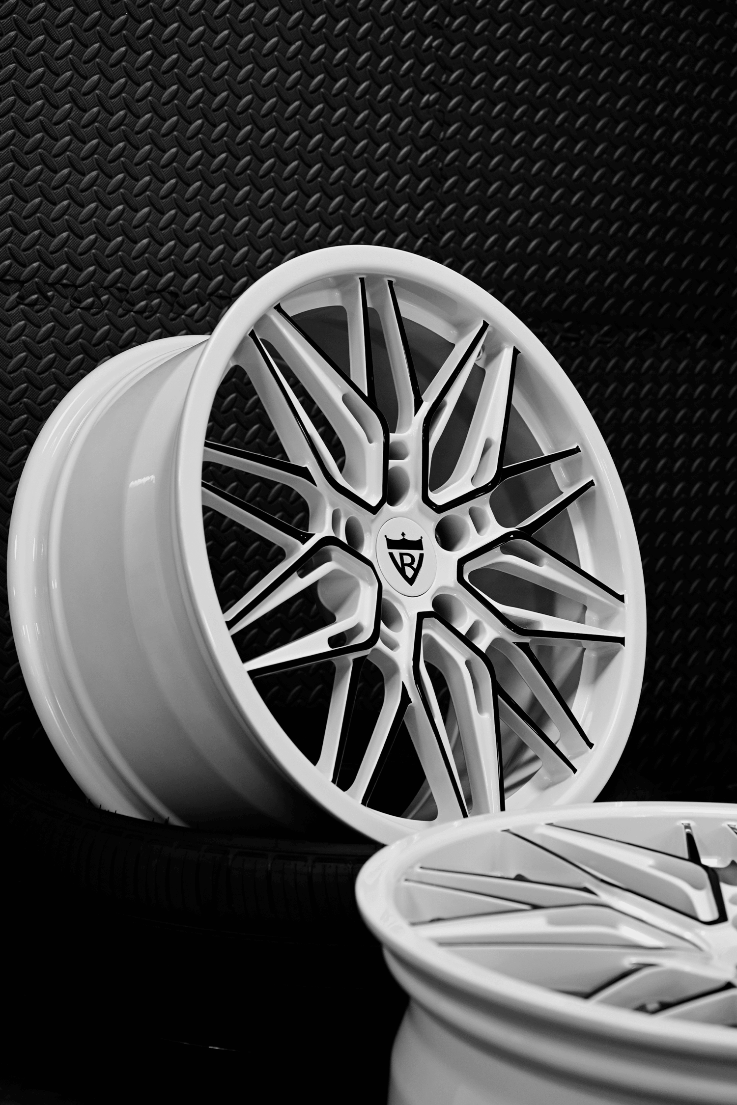 2016 Corvette C7 Custom White & Black Wheels: RV-MS808 – RVRN WHEELS