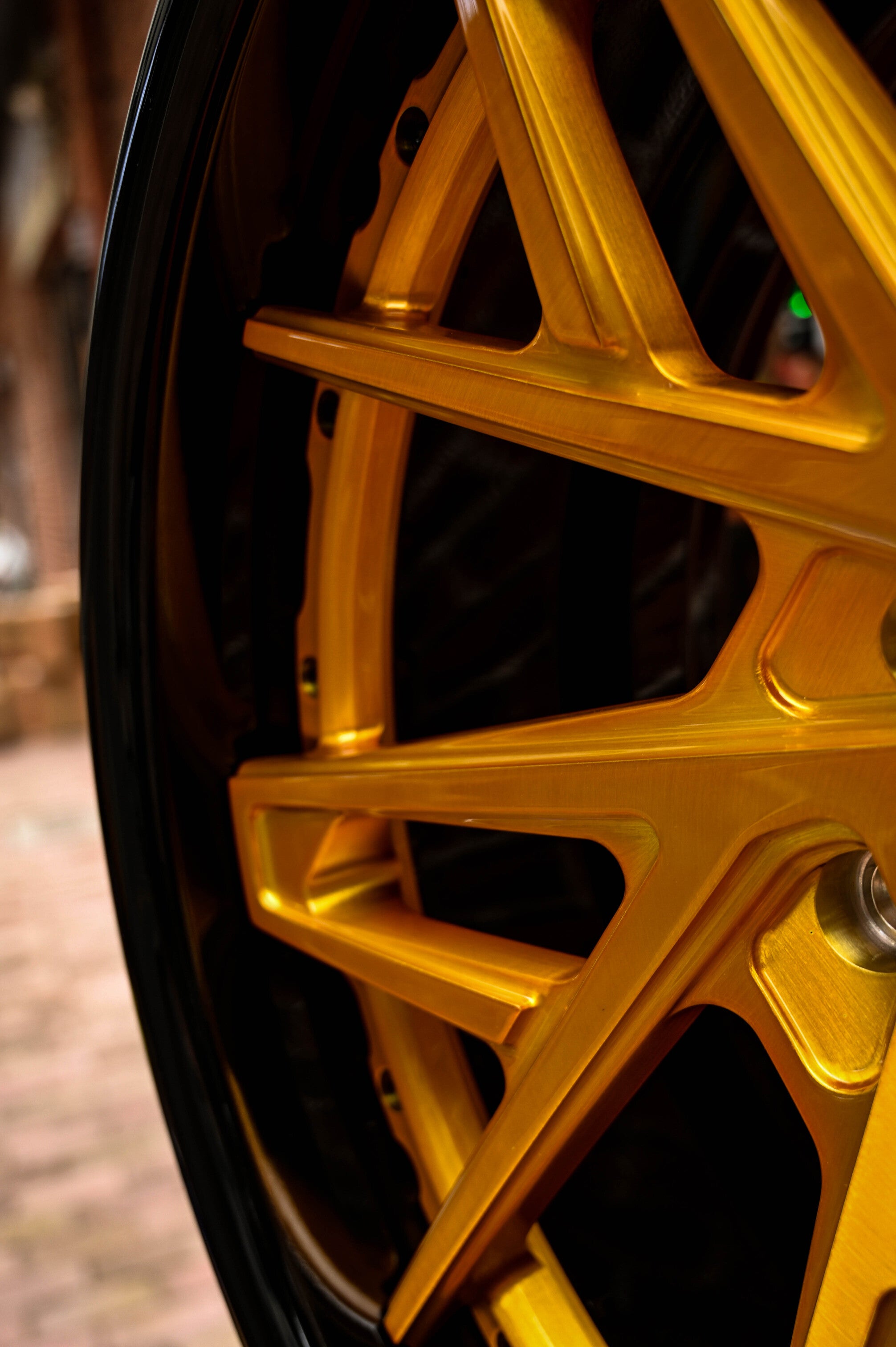 Cadillac CTS-V Custom Forged Wheels-Custom Per Order-Gold Black Rims ...