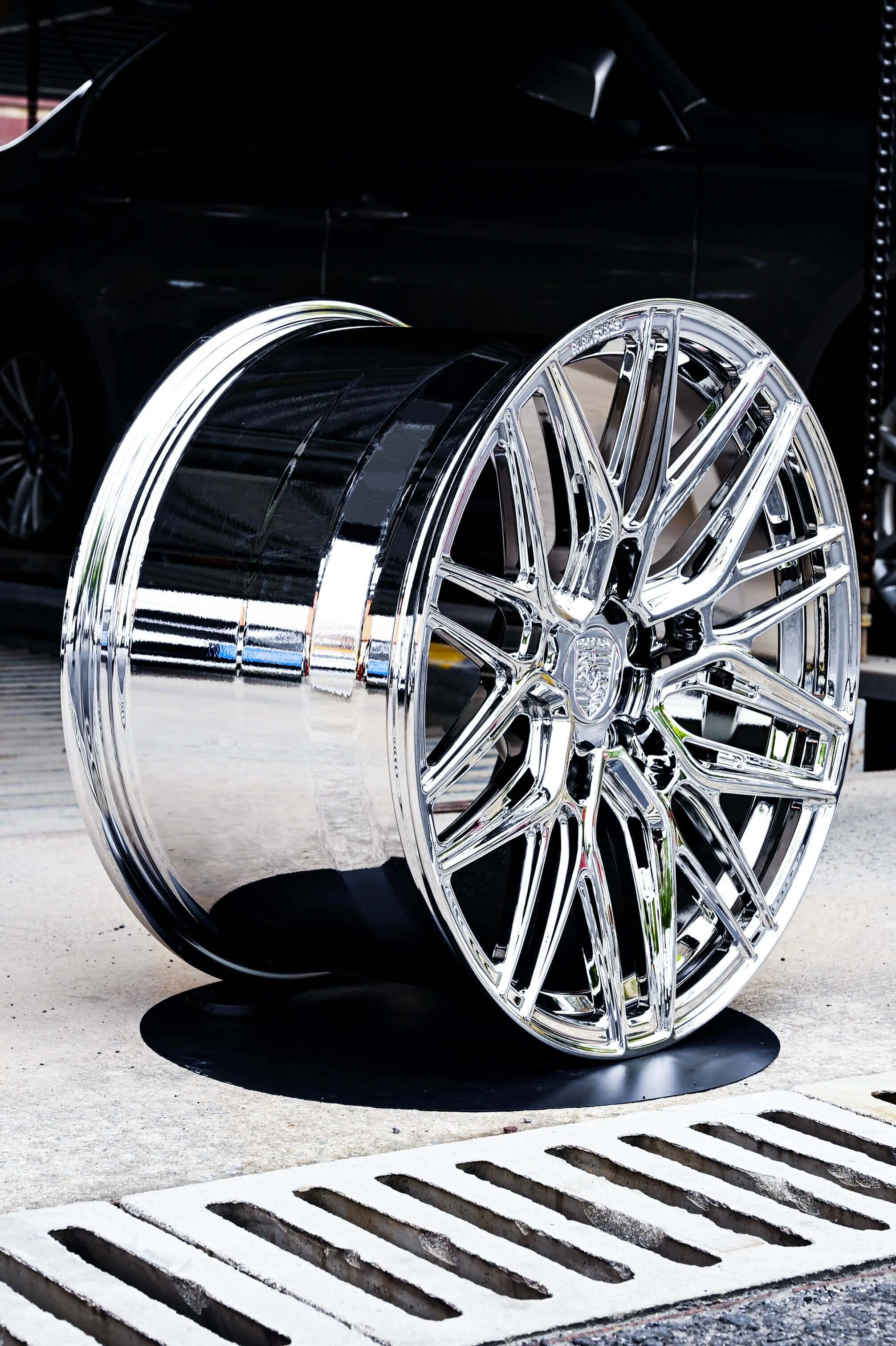 Porsche 911 Custom Forged Monoblock Chrome Wheels-MS808 Series