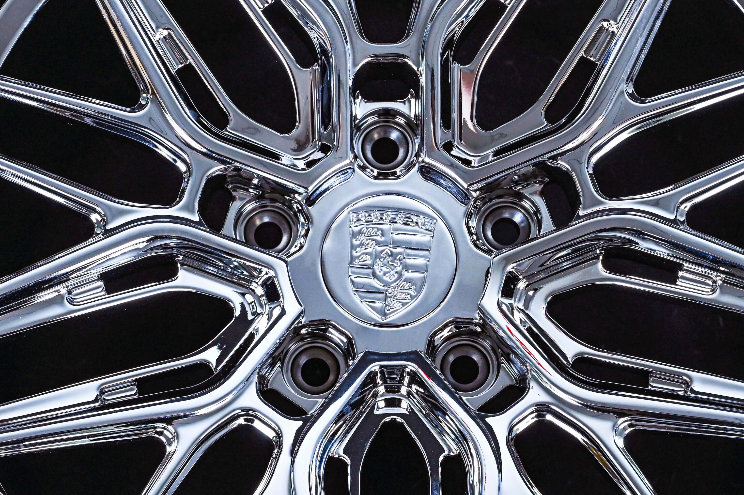 Porsche 911 Custom Forged Monoblock Chrome Wheels-MS808 Series