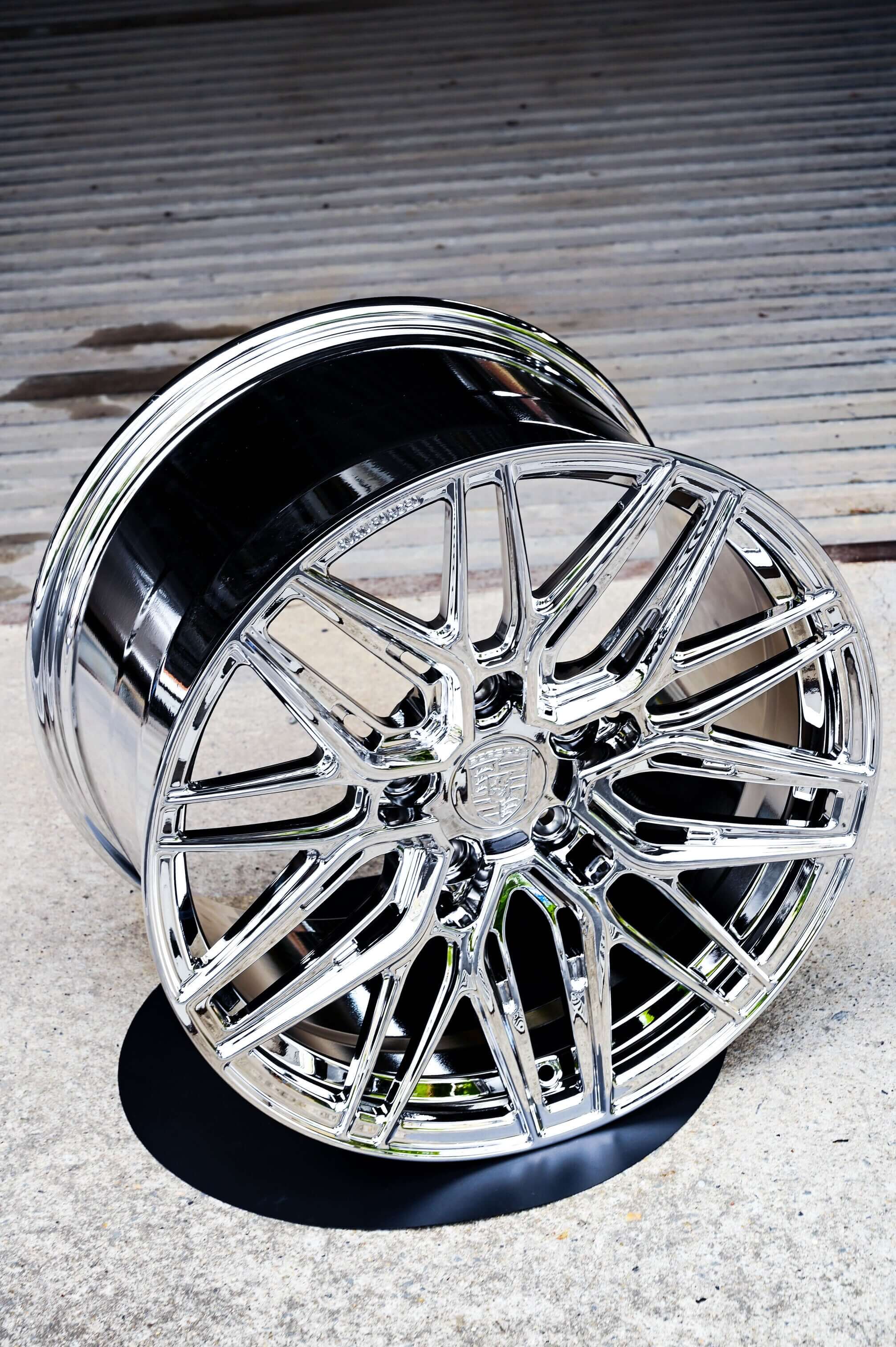 Porsche 911 Custom Forged Monoblock Chrome Wheels-MS808 Series