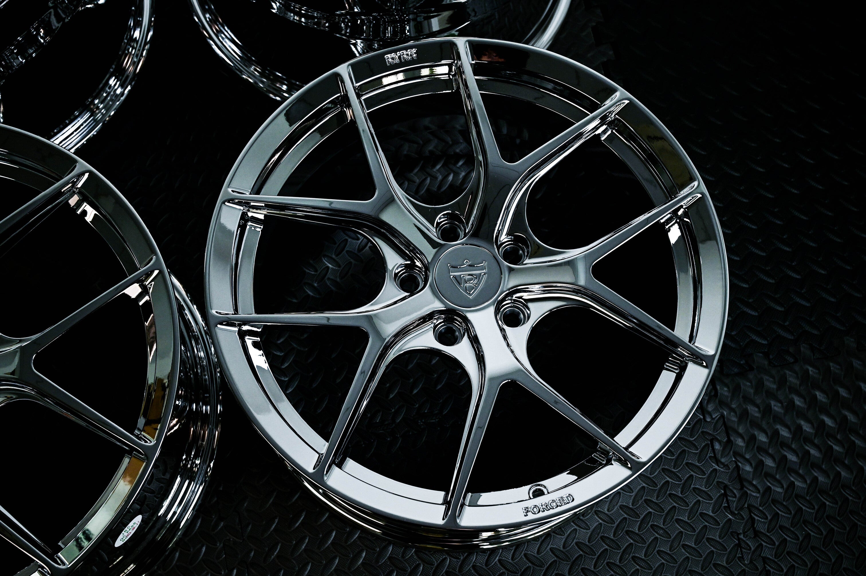 Corvette C8 Z51 Custom Forgd Chrome Wheels-RV-MR05 RVRN Wheels