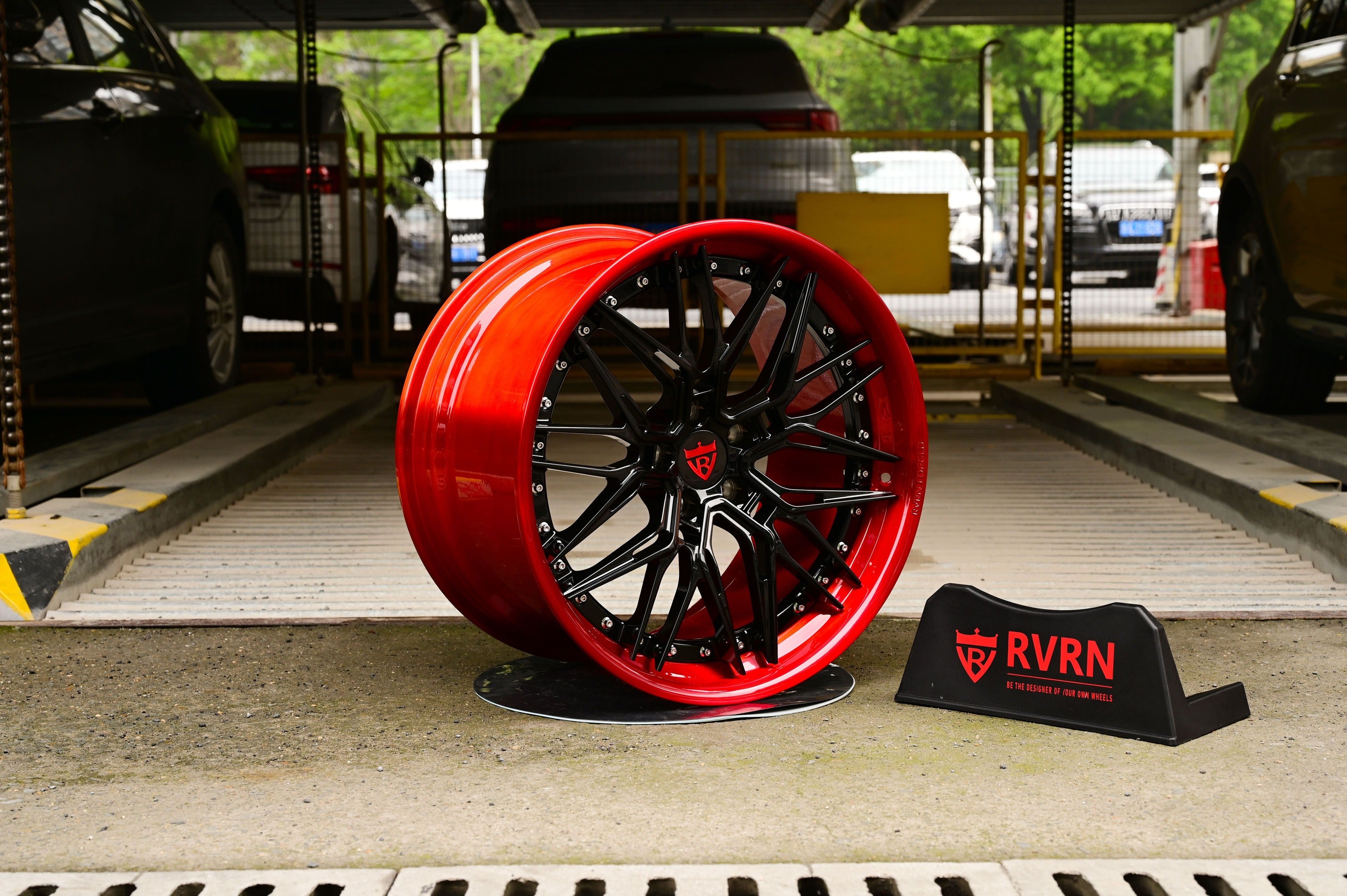 Ford Shelby GT500 Custom Wheels: Brushed Crystal Burgundy Barrel and ...