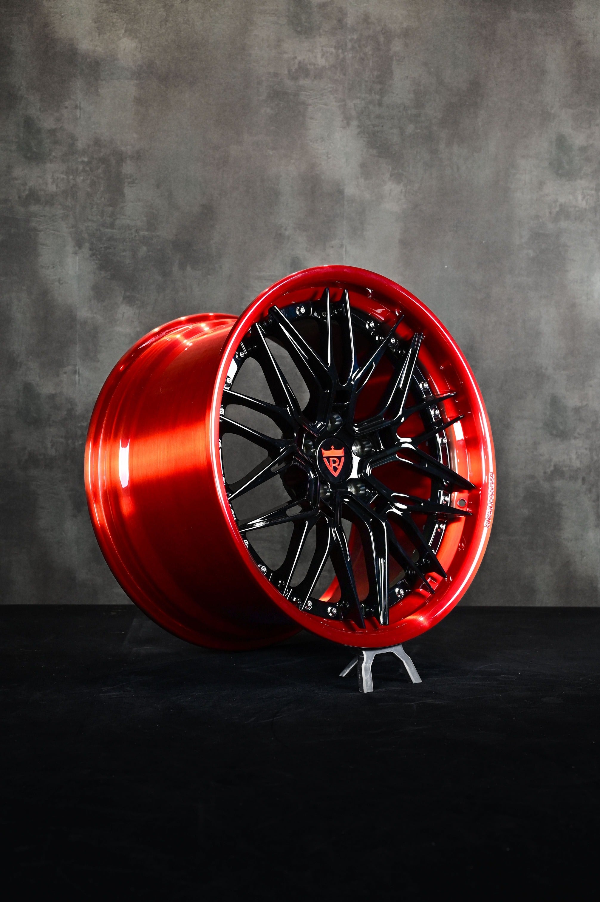 Ford Shelby GT500 Custom Wheels: Brushed Crystal Burgundy Barrel and ...
