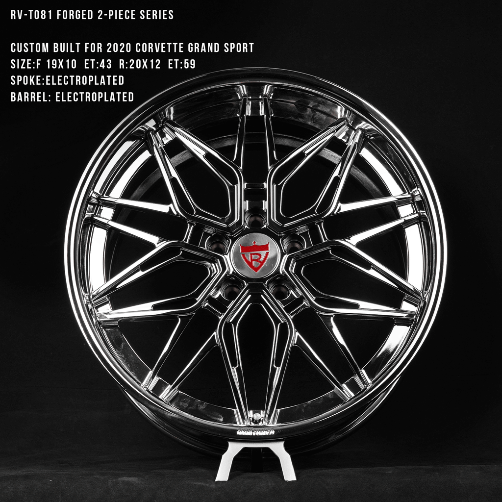 Corvette C1-C8 Chrome Wheels: Deep Dish Custom Forged Rims