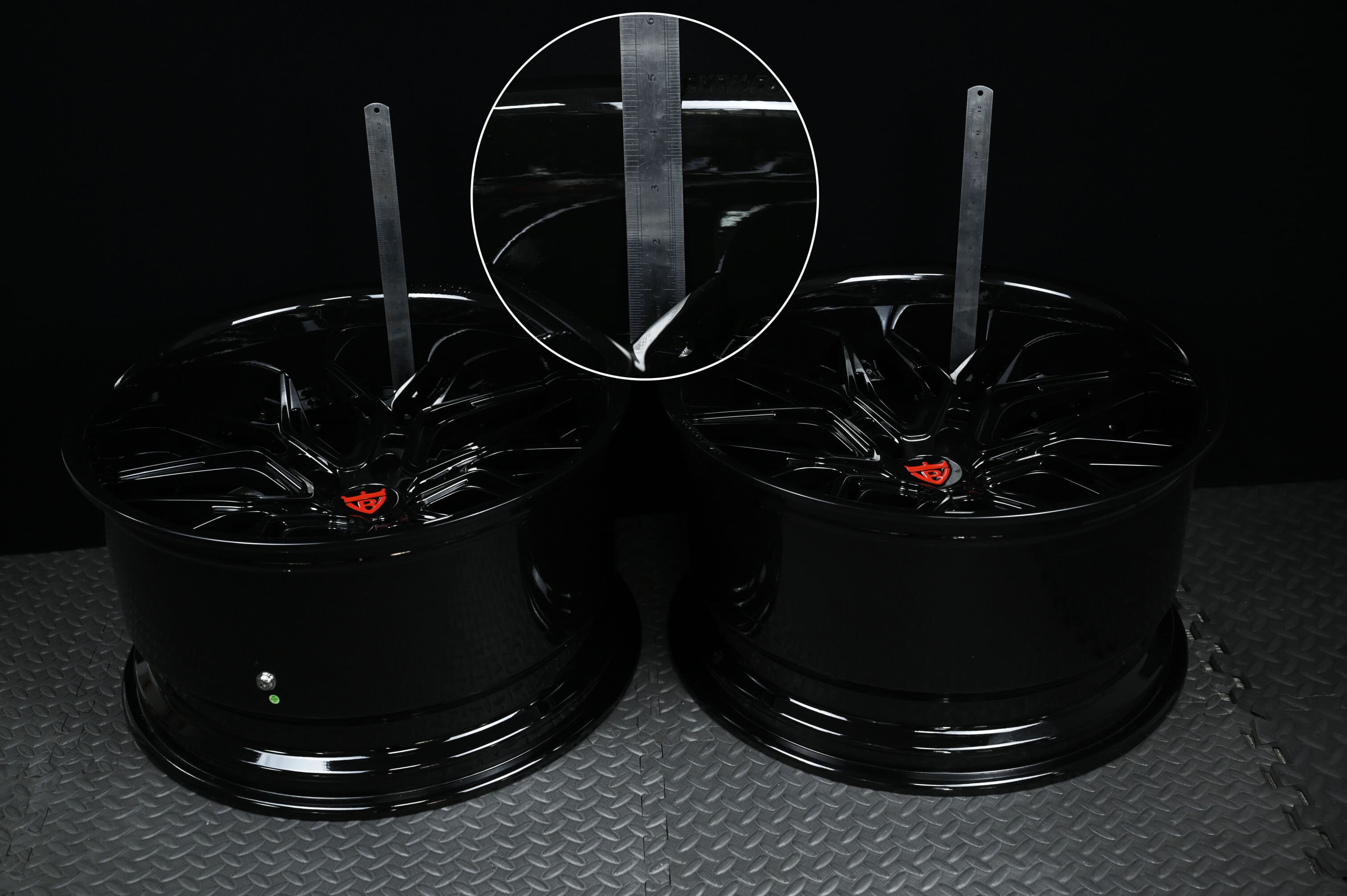 2012 Dodge Challenger Aftermarket Wheels-Deep Dish Black Forged Custom ...