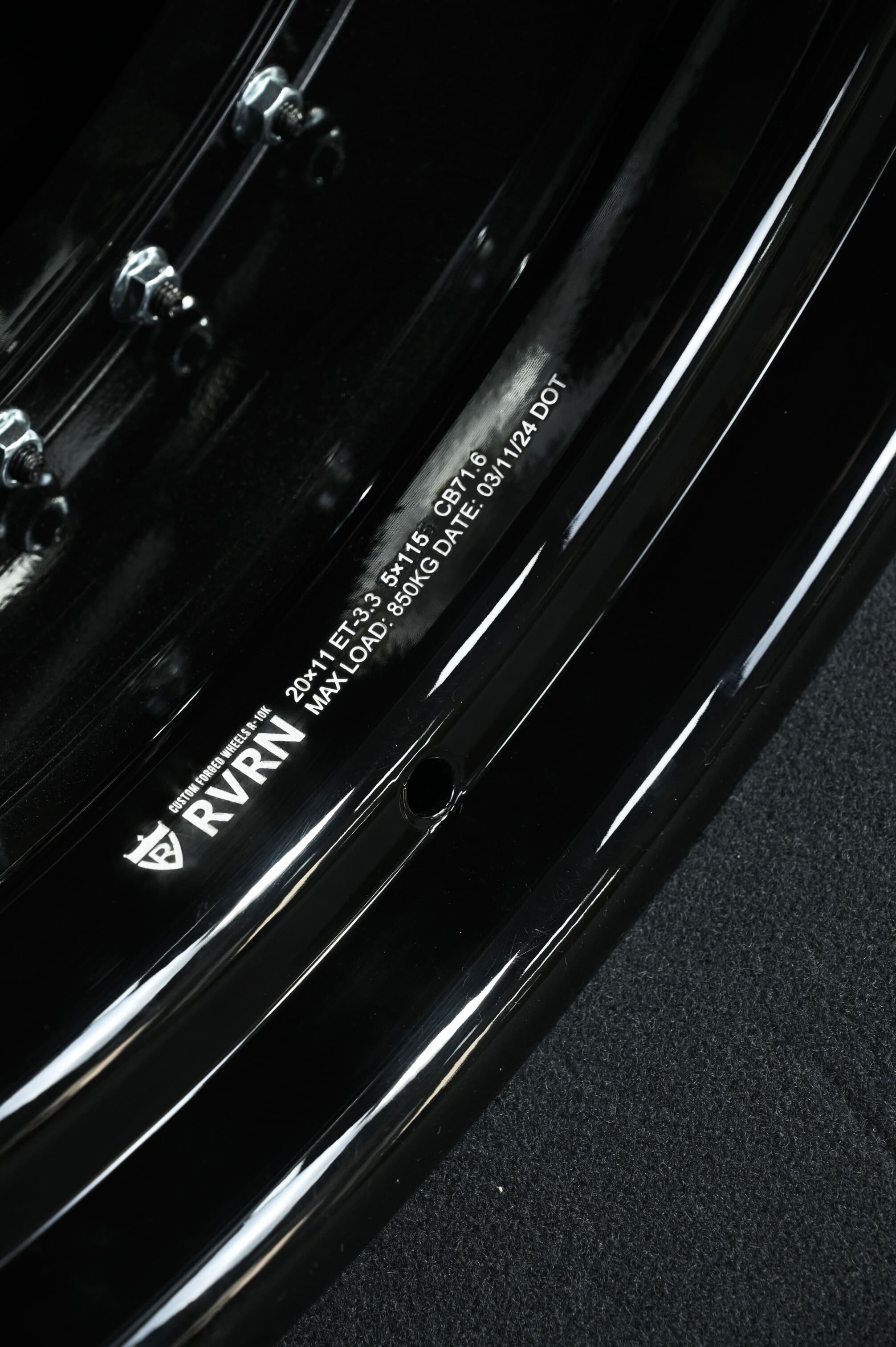 2012 Dodge Challenger Aftermarket Wheels-Deep Dish Black Forged Custom ...