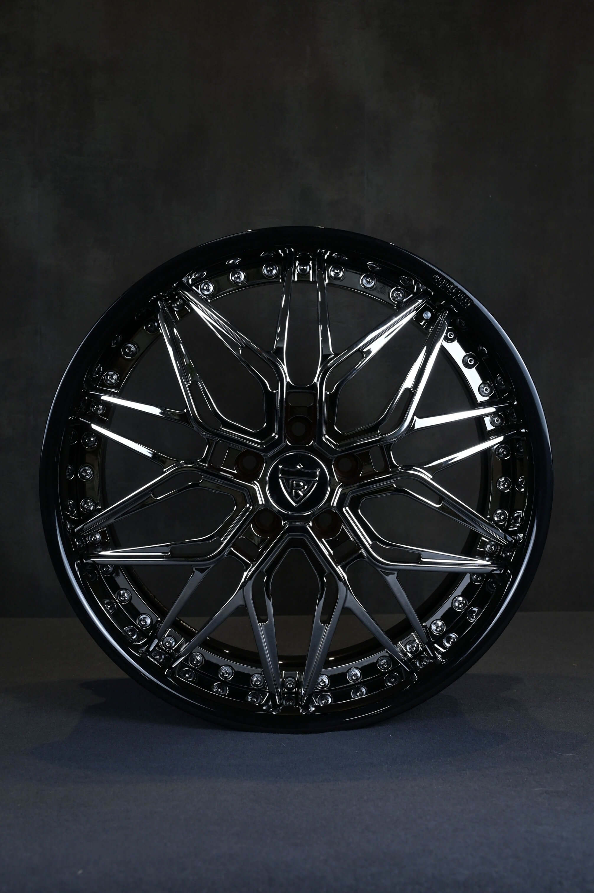 Ford Mustang Custom Wheels: Chrome Deep Dish Forged Rims RV-T081