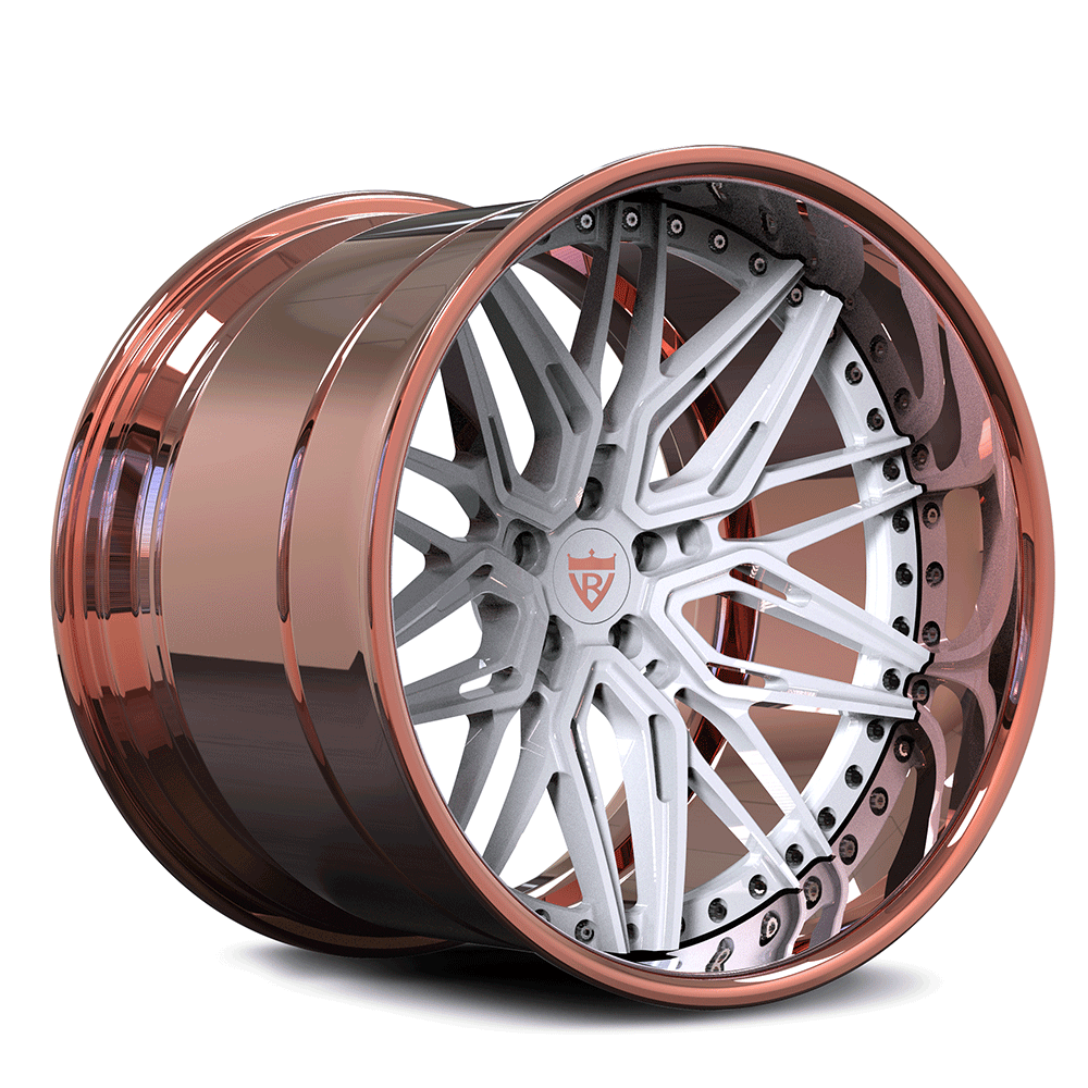 Custom Deep Dish Forged 2-Piece Wheels: RV-T081 | Rose Gold Rims
