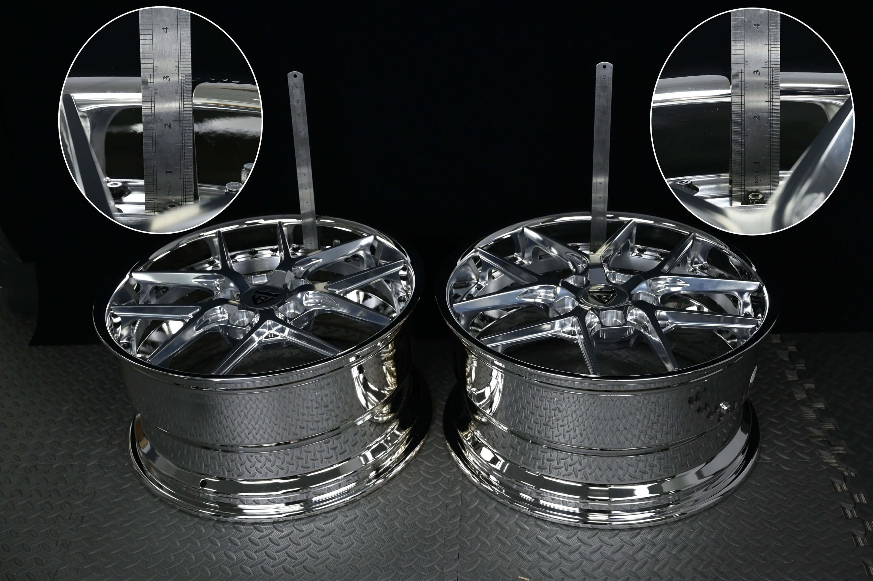 Corvette C5 Deep Dish Chrome Wheels: RV-DR08 - 19/20-inch Custom Forged ...