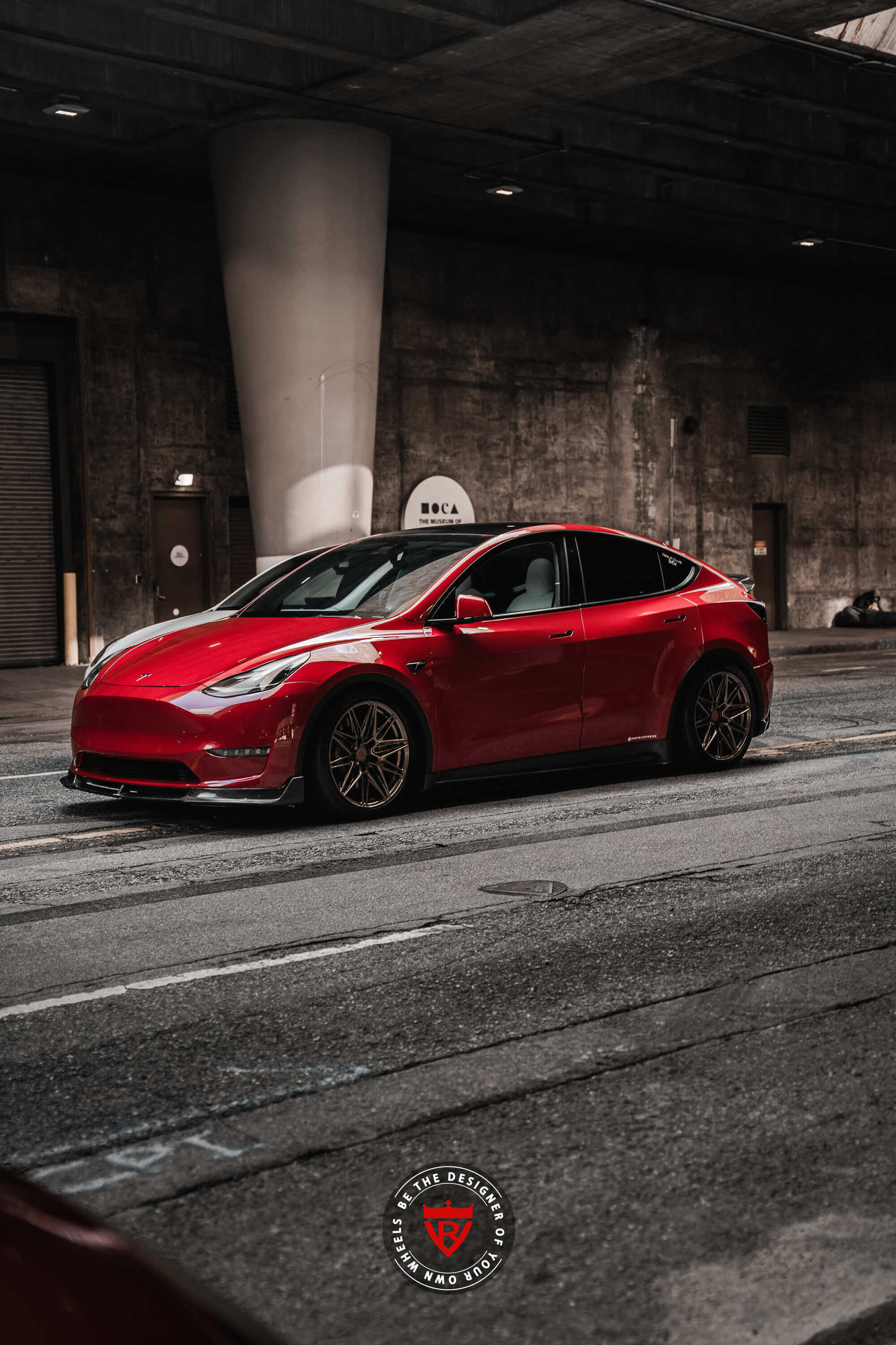 20" Gloss Bronze Forged Performance Wheels for Tesla Model Y – RVRN WHEELS