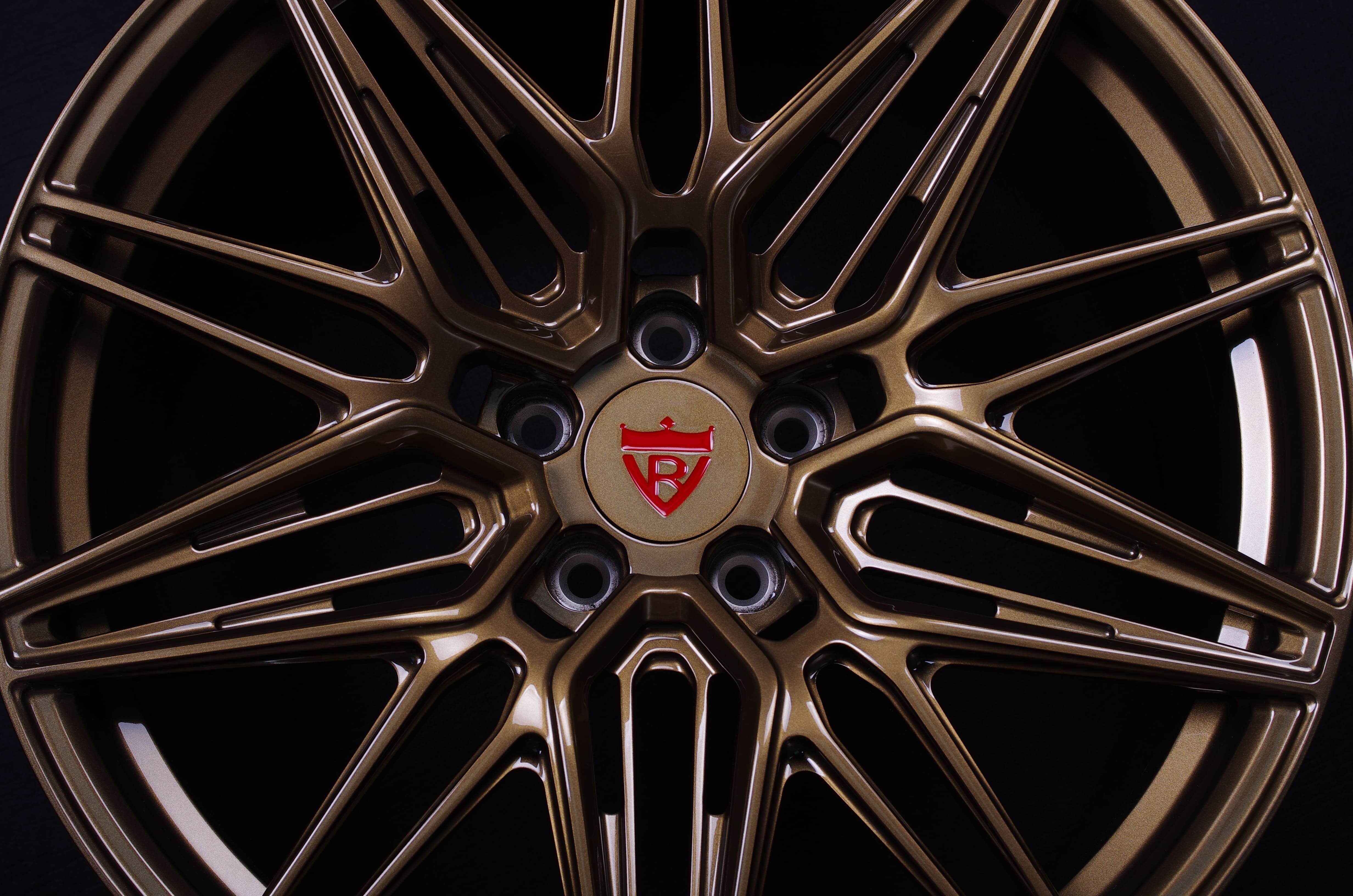 20" Gloss Bronze Forged Performance Wheels for Tesla Model Y – RVRN WHEELS