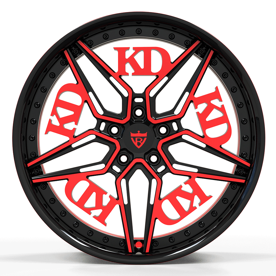Custom Red & Black Forged Wheels & Rims | RVRN Forged – RVRN WHEELS