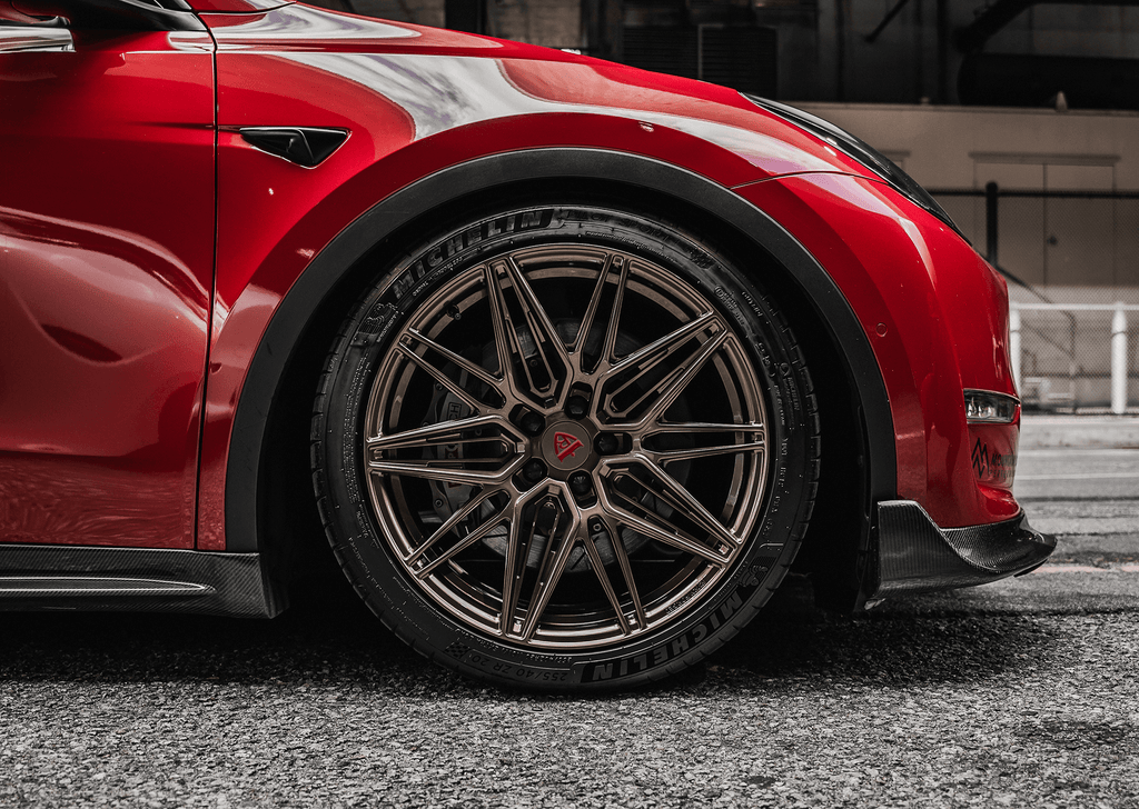 TESLA MODEL S 3 Y CUSTOM MONOBLOCK FORGED WHEELS: RV-MS808