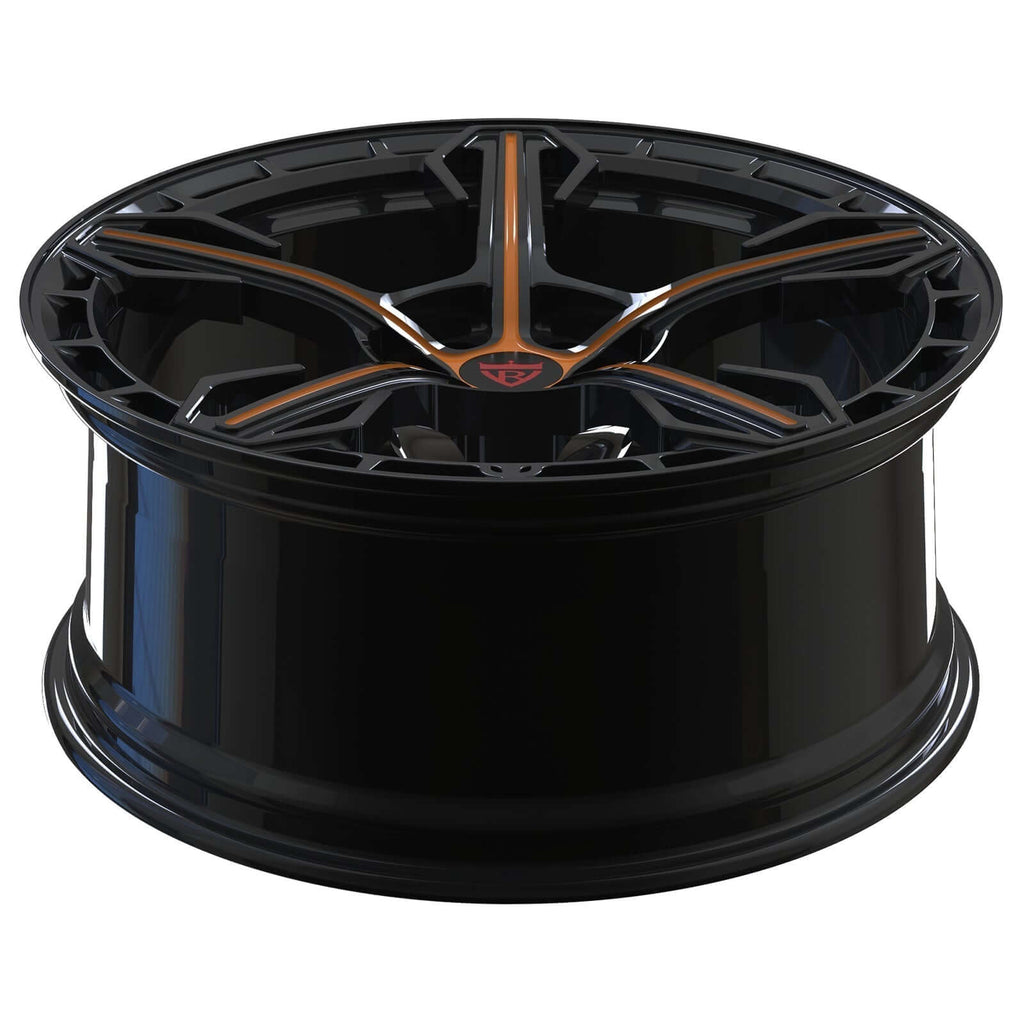 CUSTOM 1 PIECE FORGED WHITE 5 SPOKE WHEELS SERIES: RV-MA62