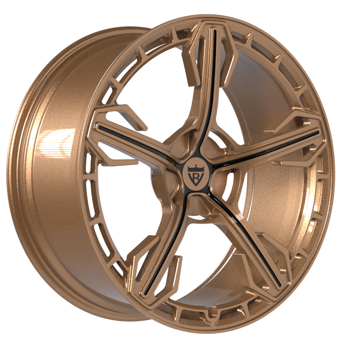 CUSTOM 1 PIECE FORGED WHITE 5 SPOKE WHEELS SERIES: RV-MA62
