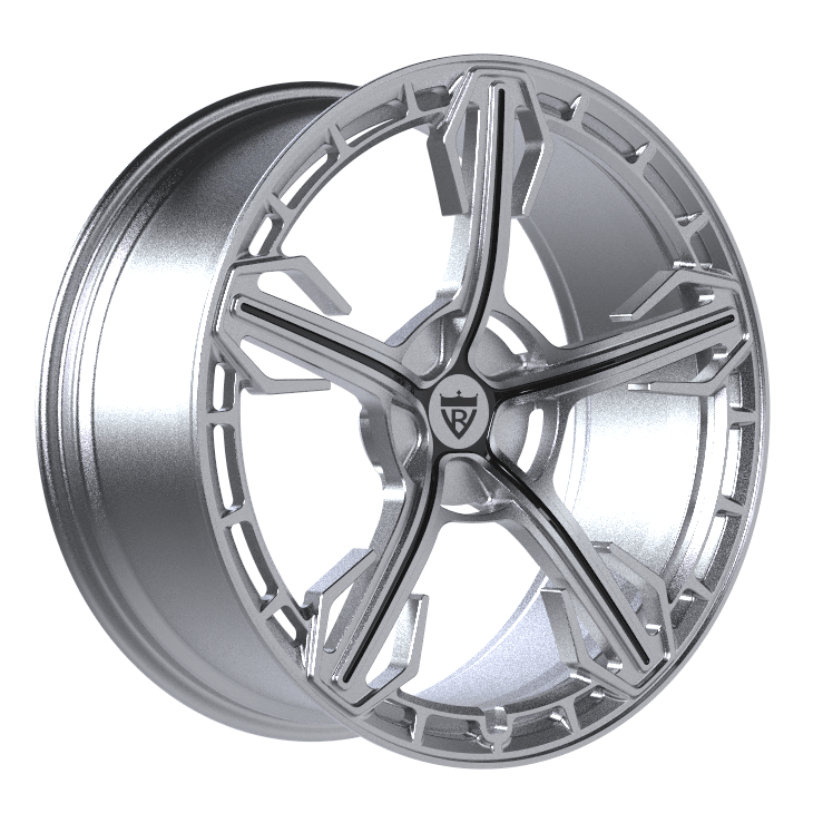 CUSTOM 1 PIECE FORGED WHITE 5 SPOKE WHEELS SERIES: RV-MA62