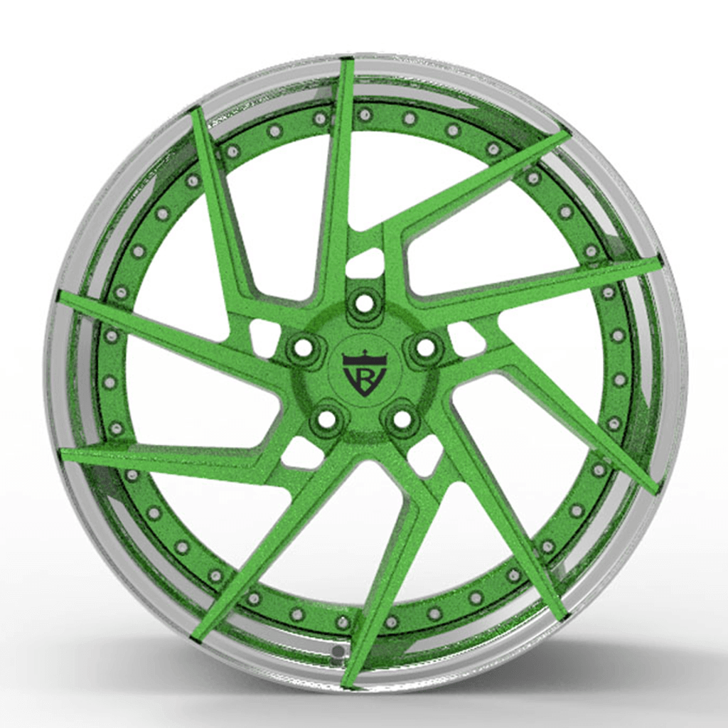 Green Wheels: RV-DF041 | Custom Forged 2-Piece Wheels | RVRN – RVRN WHEELS