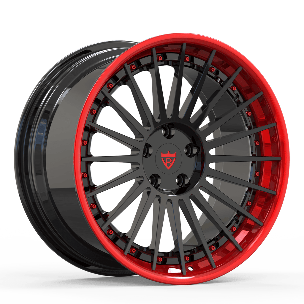 CUSTOM THREE PIECE FORGED WHEELS: RV-TR66- RVRN FORGED