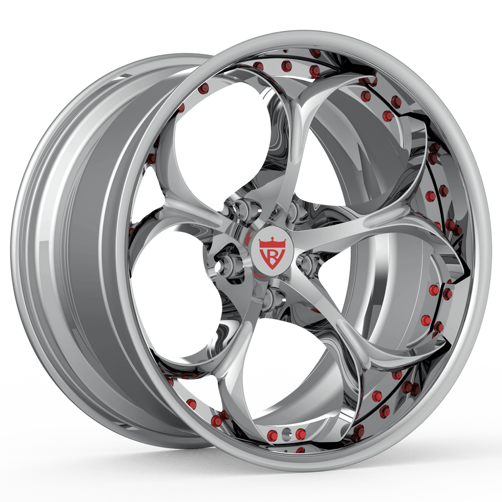 CUSTOM 2 PIECE FORGED POLISH WHEELS: RV-DS016-RVRN FORGED