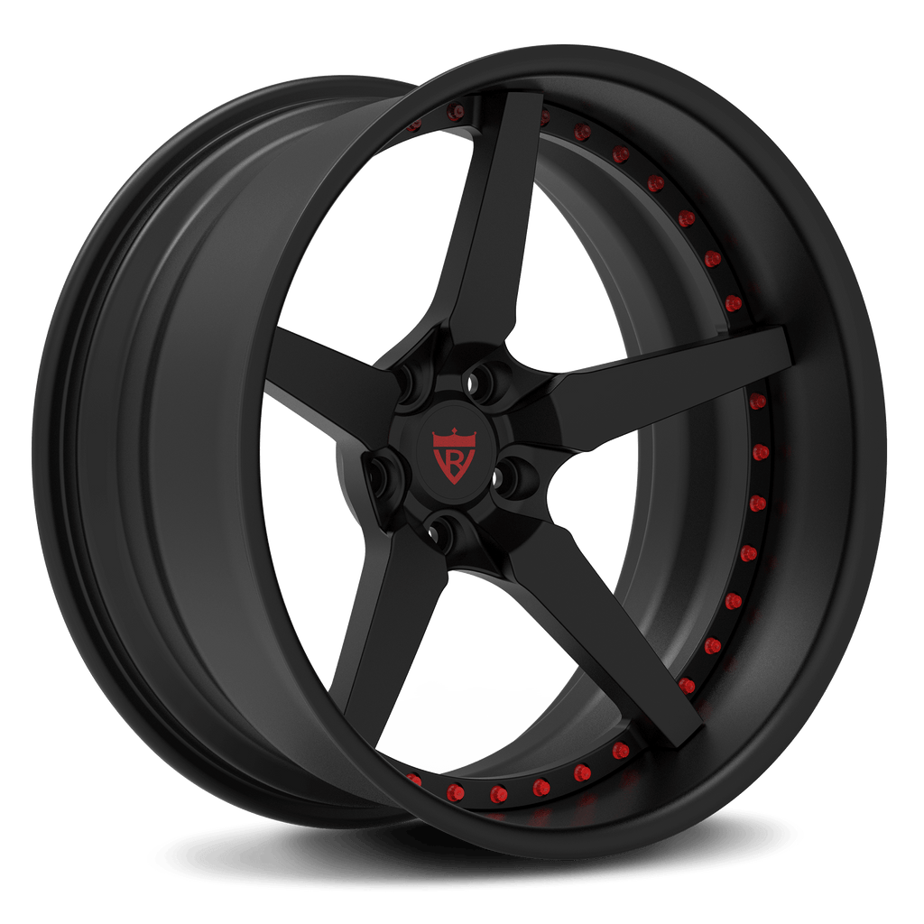 Super Concave Deep Dish 5 Spoke Custom 2-piece Forged Wheels