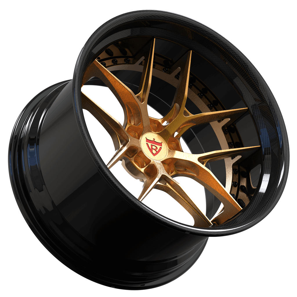 CUSTOM FORGED DEEP DISH-CONCAVE CARBON FIBER BMW WHEELS: DR08D