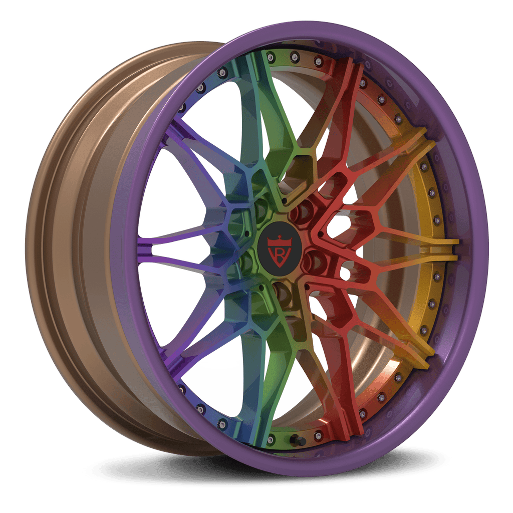 CUSTOM FORGED THREE PIECE WHEELS: RV-TB412 | RVRN FORGED