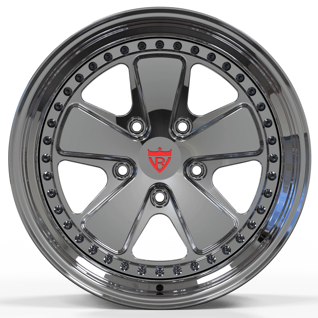 VOLKSWAGEN BEETLE: Custom 5 Spoke Deep Dish Chrome Wheels