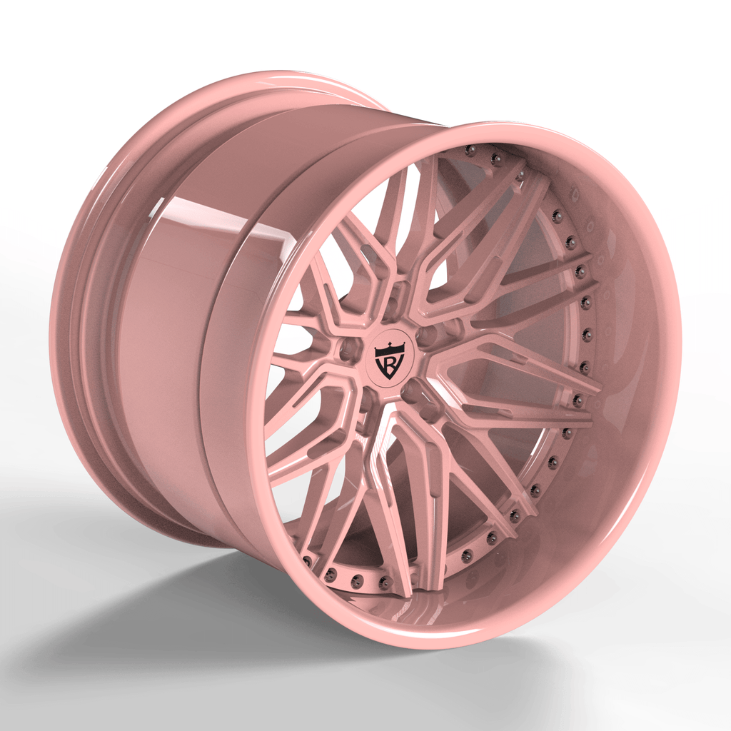 Pink Wheels: Custom Forged 2-Piece Deep Dish Rims RV-T081 | RVRN Wheels